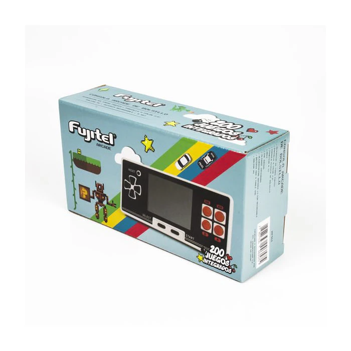 Consola Arcade Bolsillo 8 Bits 200 Juegos Fujitel