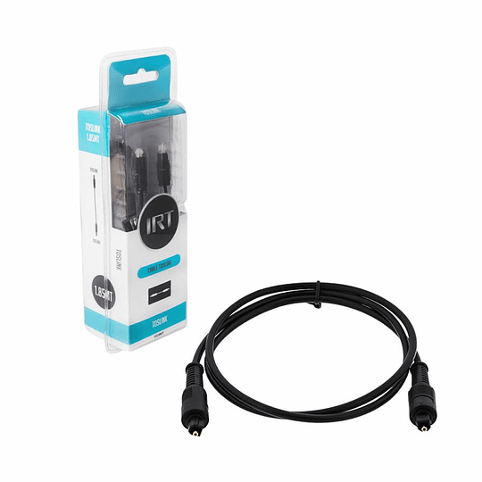 Cable Optico Audio Digital Toslink 1.85mts IRT