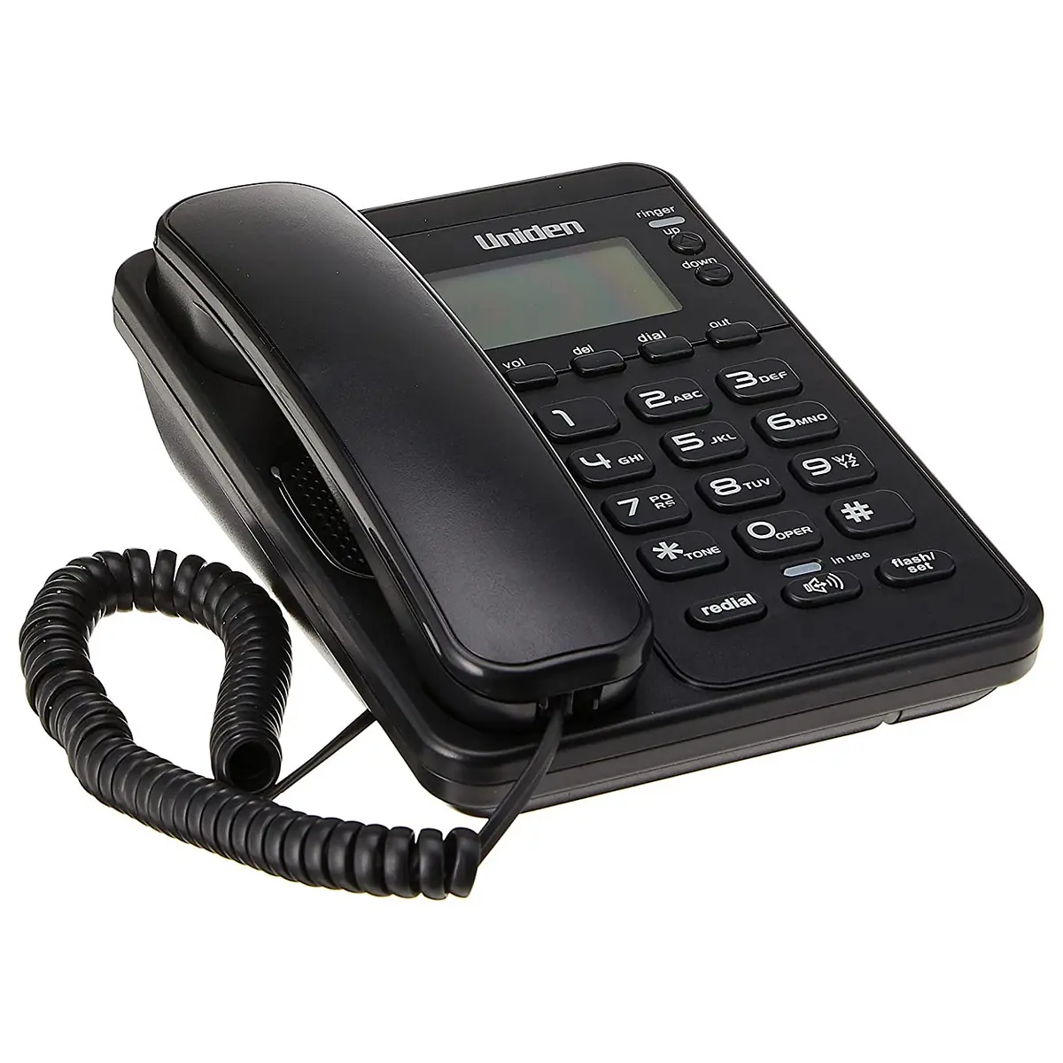 Telefono Fijo Uniden Negro AS6404 Con Visor