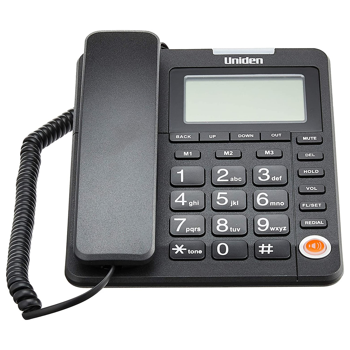 Telefono Fijo Uniden Negro AS7408 Con Visor