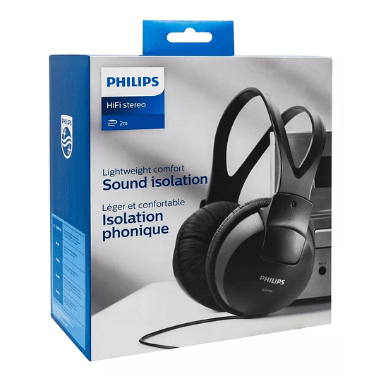 Audífonos Over Ear Philips Shp1900 Negro