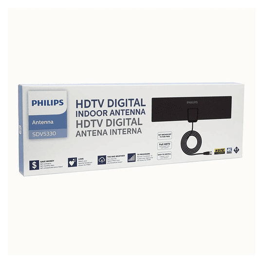 Antena Hdtv Digital Interior Philips SDV5330