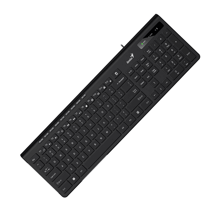 Teclado Genius Slimstar 230ii Usb Cableado Negro