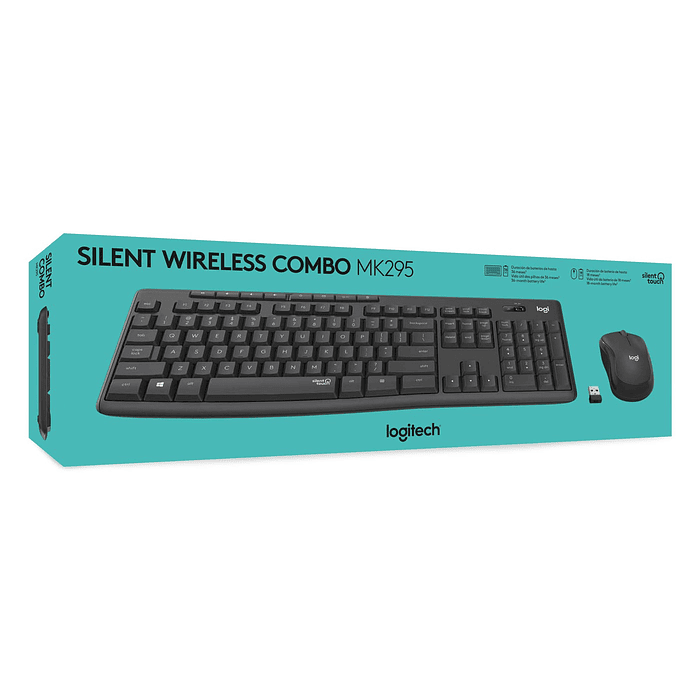 Kit Teclado y Mouse Inalámbrico Logitech MK295 Silent