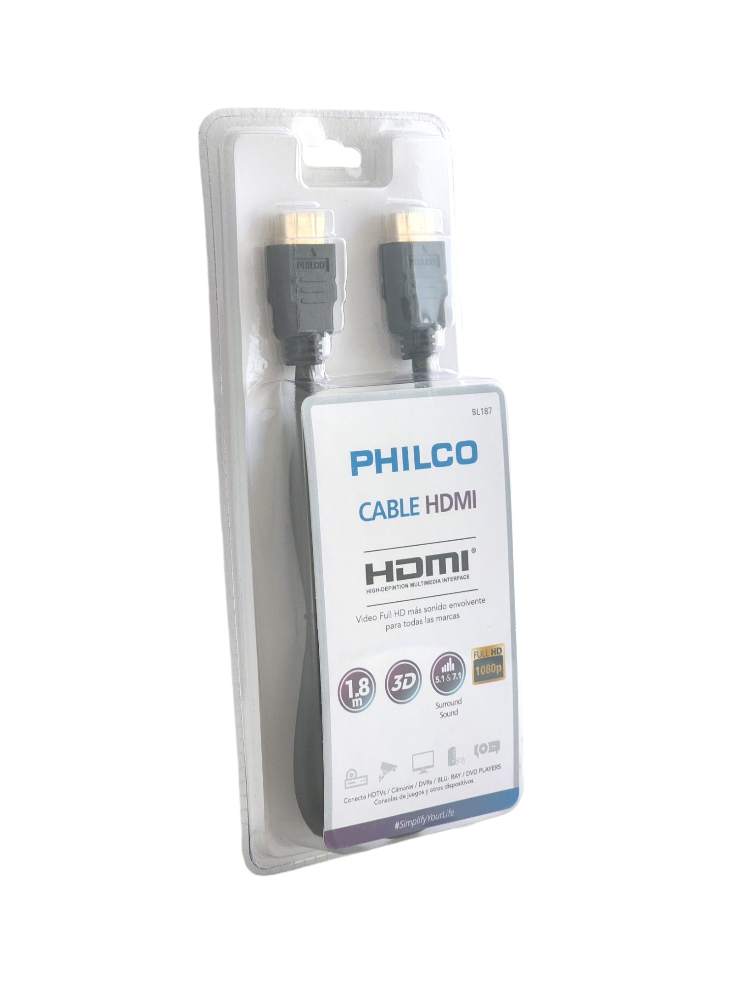 Cable Hdmi 1.8mts Philco Full HD v1.4