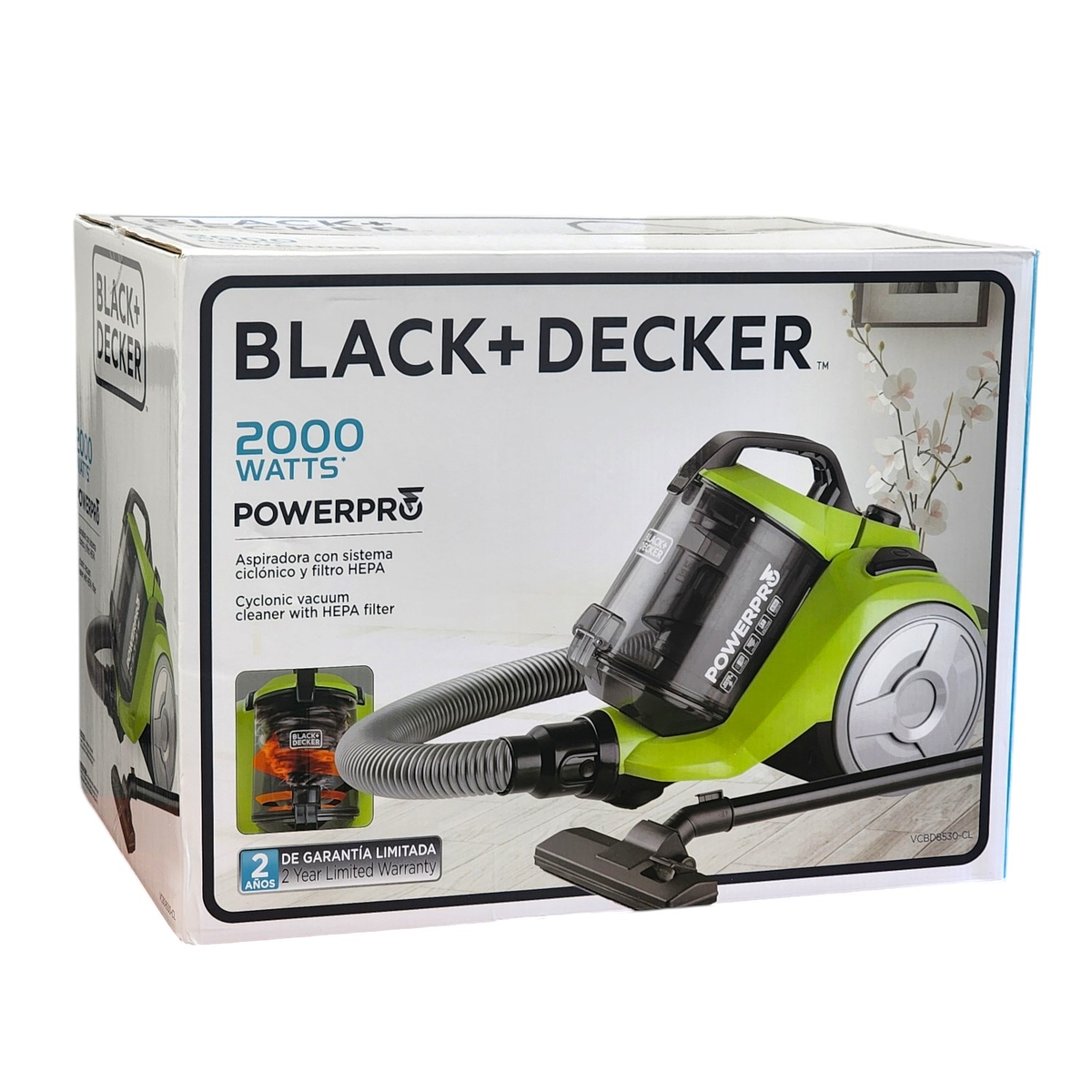 Aspiradora Powerpro 2000w VCBD8530-CL Black+Decker