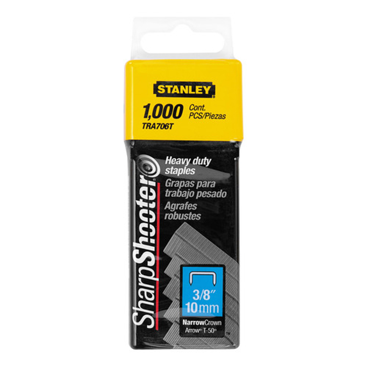 Grapa Stanley 3/8 x 10 mm TRA706T - Fijación Precisa y D...
