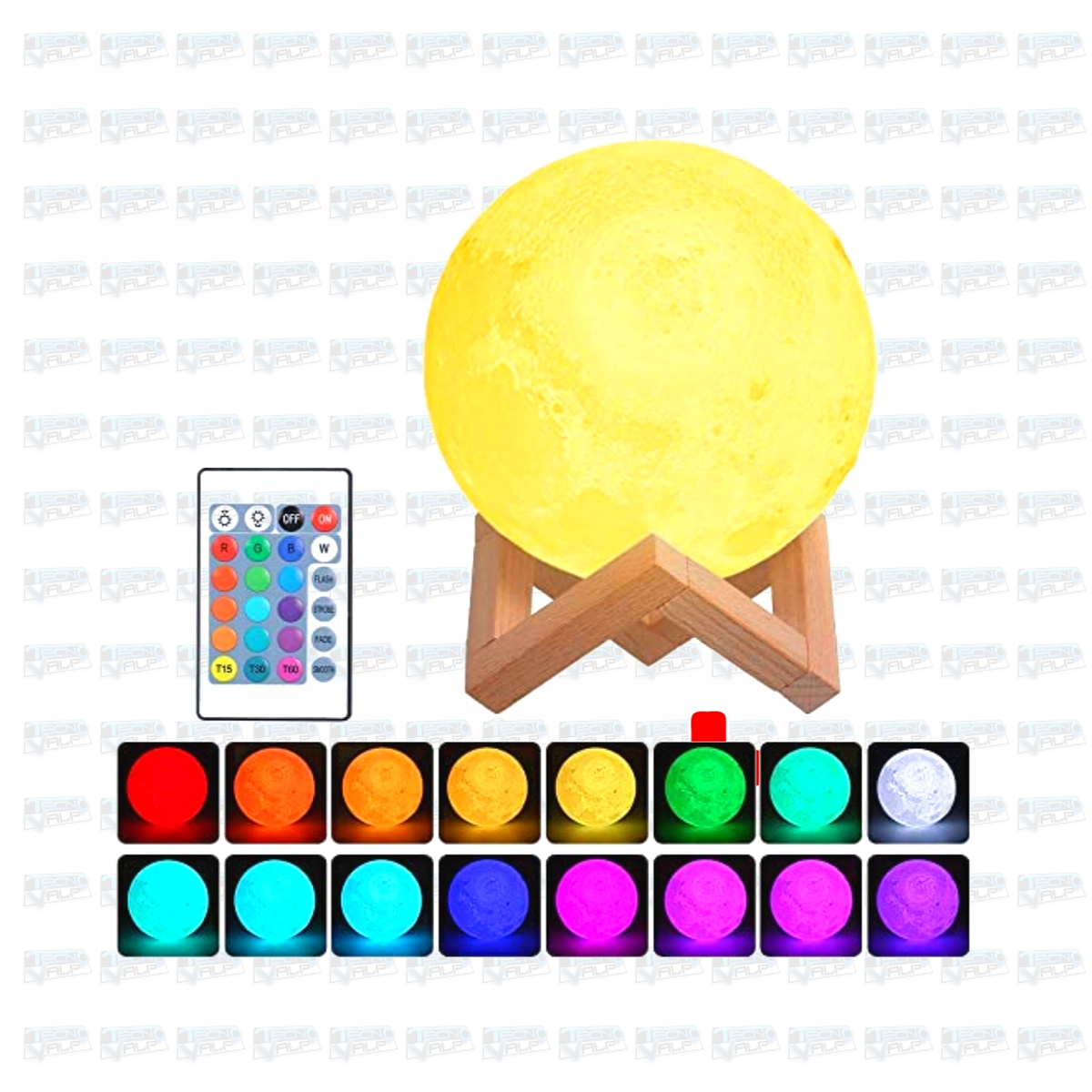 Lampara Luna Multicolor