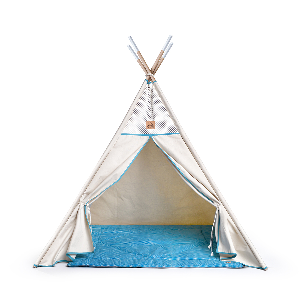 CARPA TIPI (TEEPEE) MODELO CELESTE ESTRELLAS