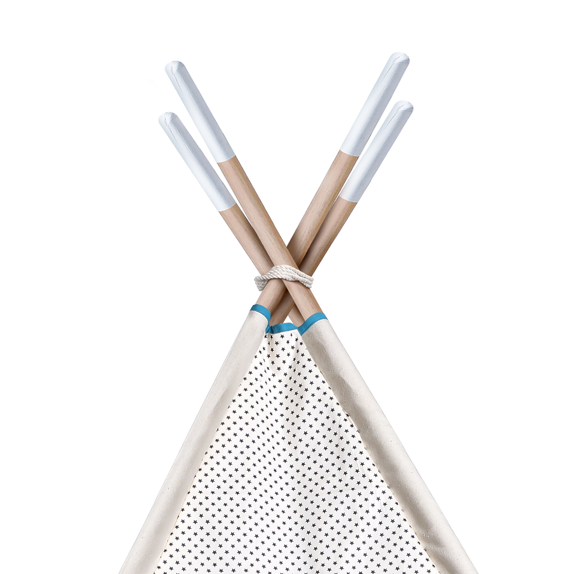 CARPA TIPI (TEEPEE) MODELO CELESTE ESTRELLAS