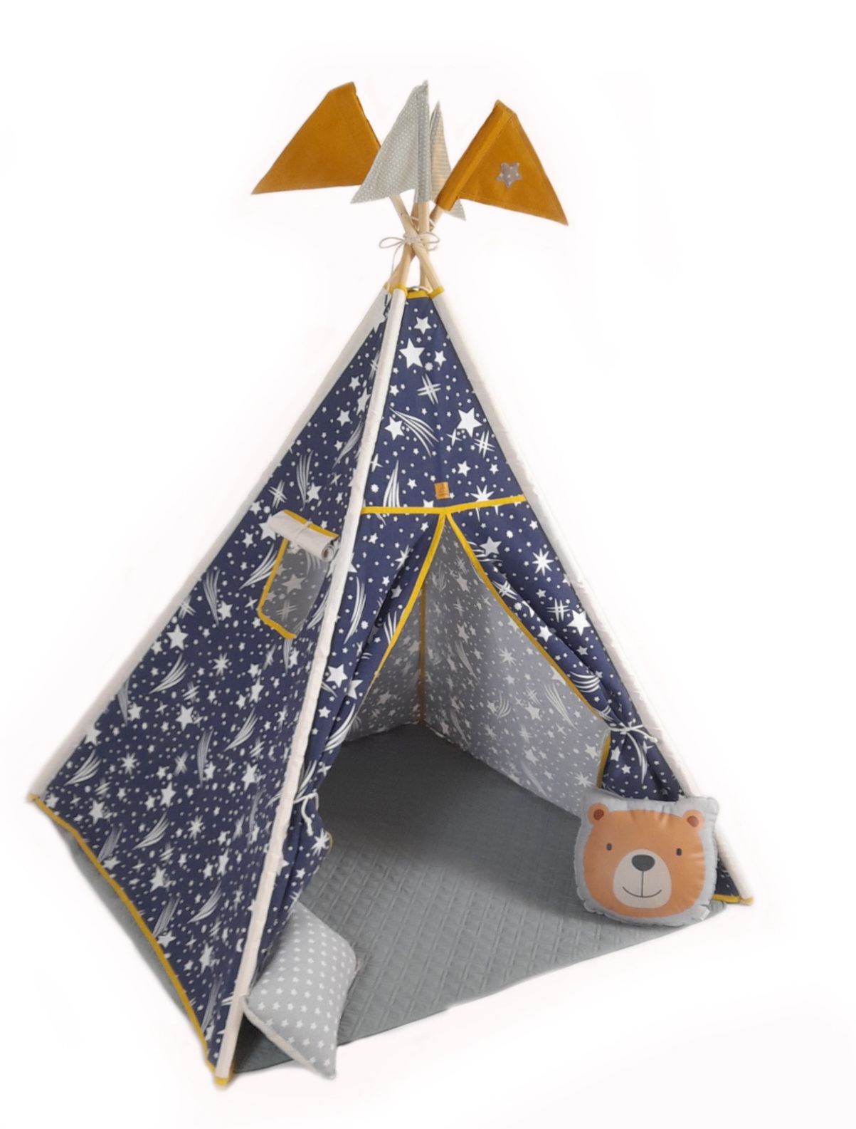 CARPA TEEPEE (TIPI) MODELO ASTRO + PLAYMAT + BOLSO DE TRANSP