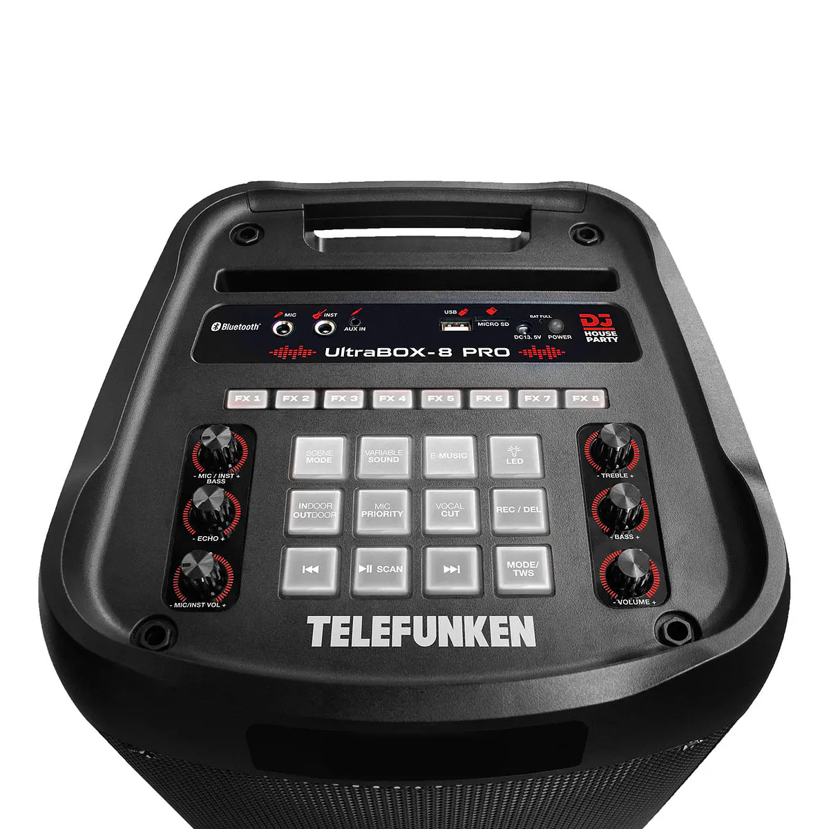 Parlante Portatil con Batería Telefunken UltraBox 8 Pro