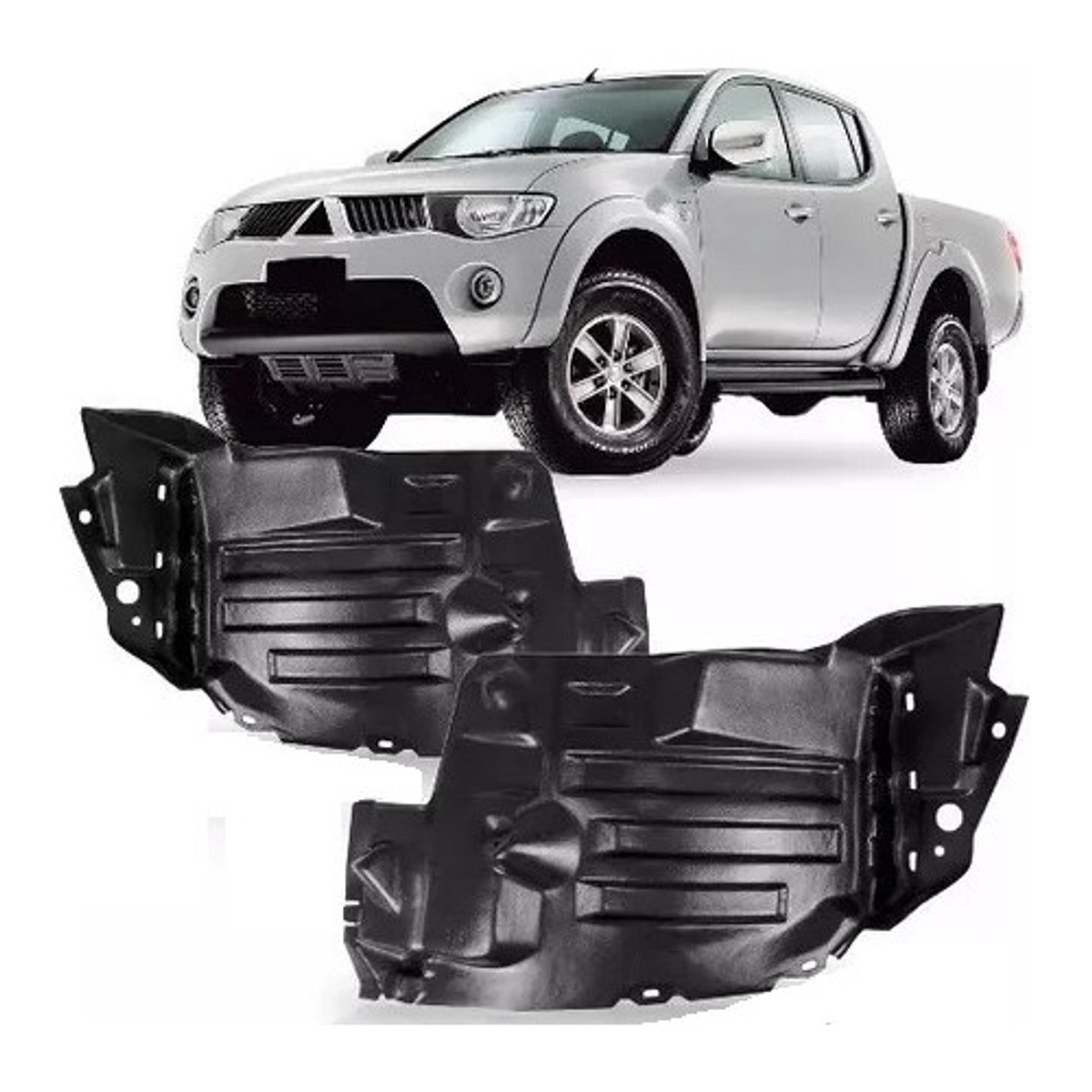 Guardafango Mitsubishi L200 2007-2015 | Tellotec Repuestos Mitsubishi L200 - Montero G2 Tellotec