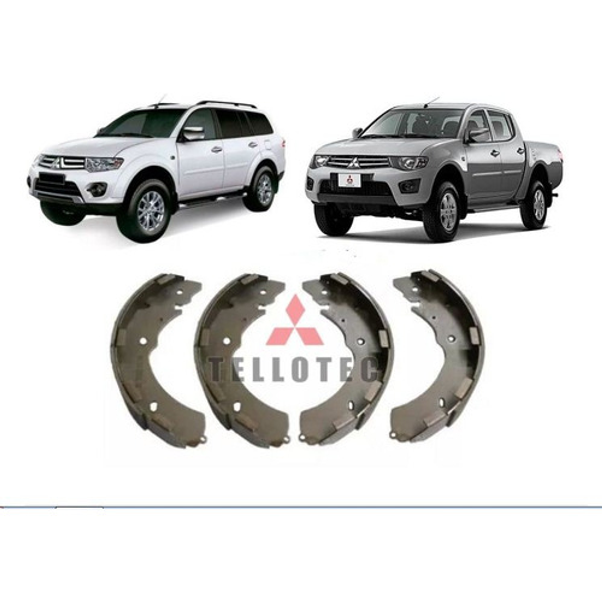 Balatas Patines De Freno Mitsubishi L200 2007-2015 | Tellotec Repuestos Mitsubishi L200 ...