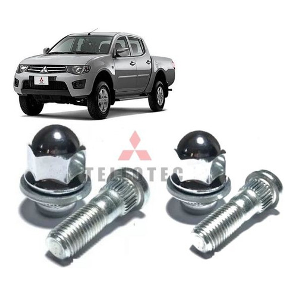 Tuerca Con Perno De Rueda Mitsubishi L200 2007-2015 | Tellotec Repuestos Mitsubishi L200 ...