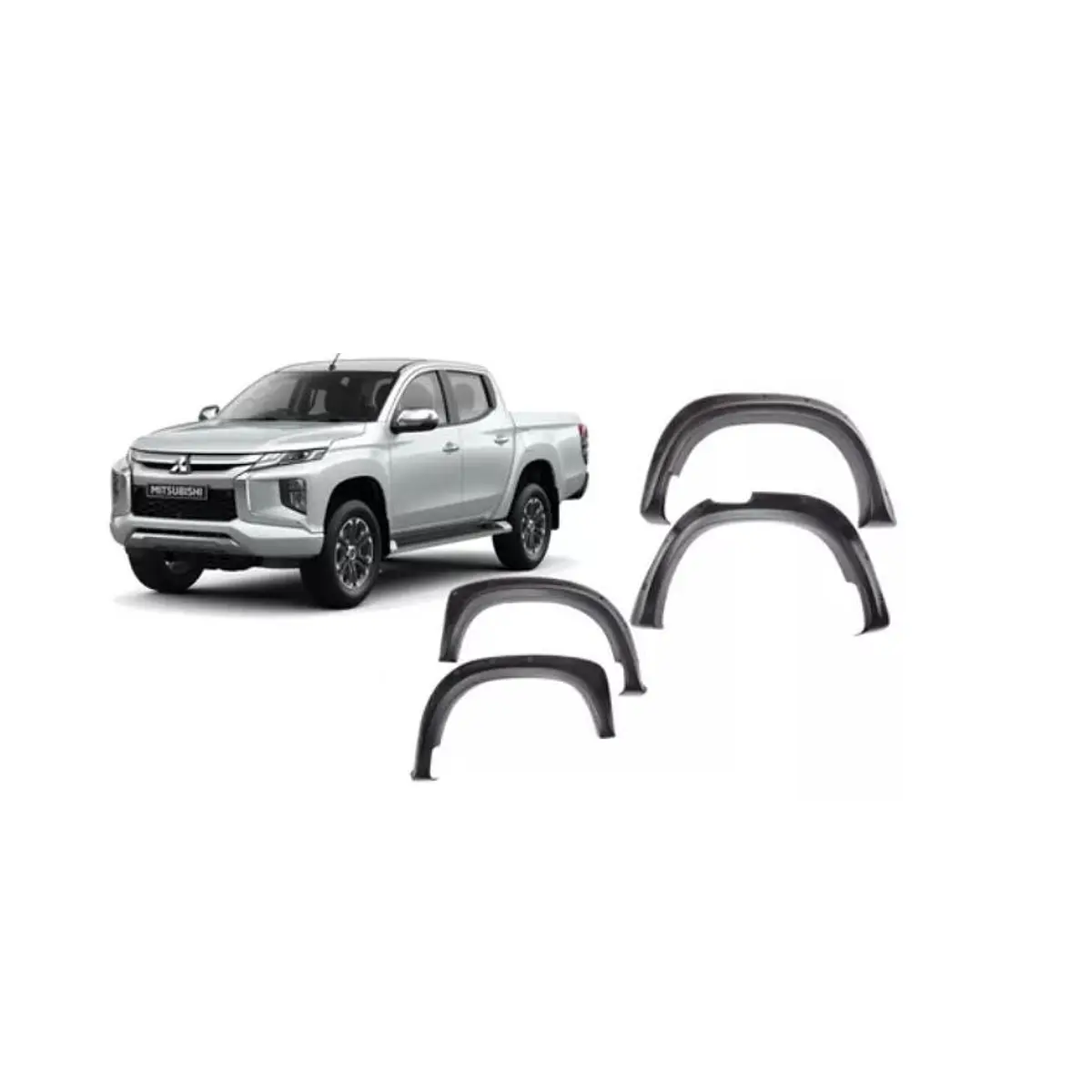 Extensiones Fender Negro Mitsubishi L200 2019-2024 | Tellotec Repuestos ...