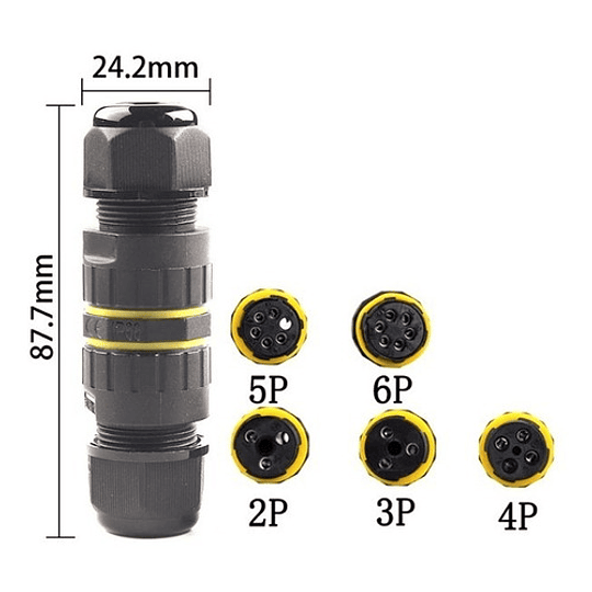 Conector Impermeable Ip68, Adaptador De Terminal 2 Pines