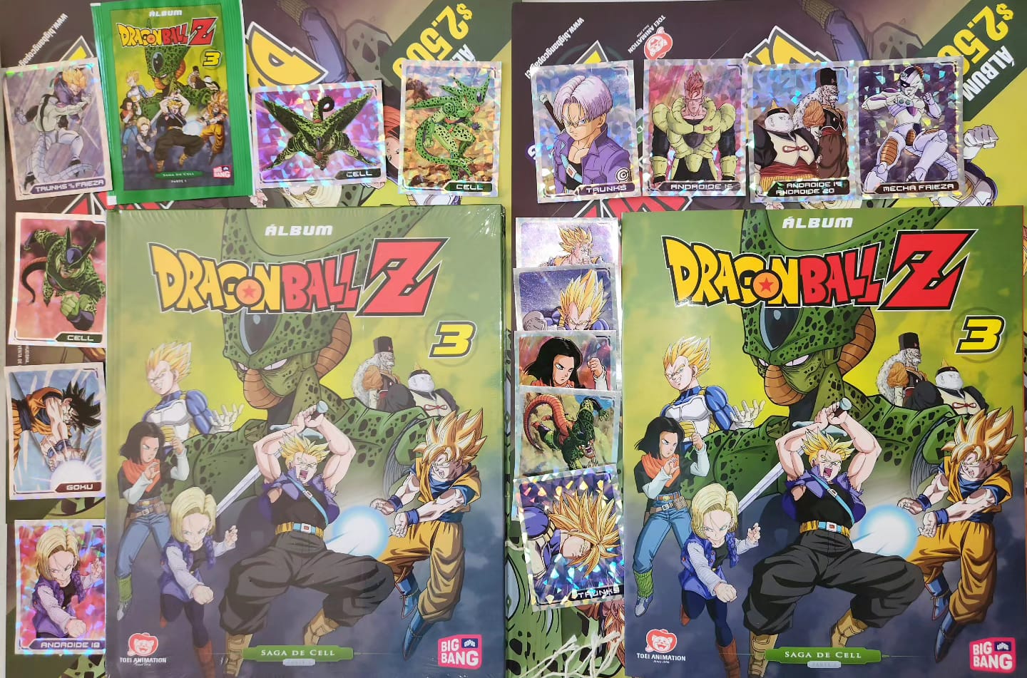 album dragon ball Z3 saga de cell tapa dura a pegar