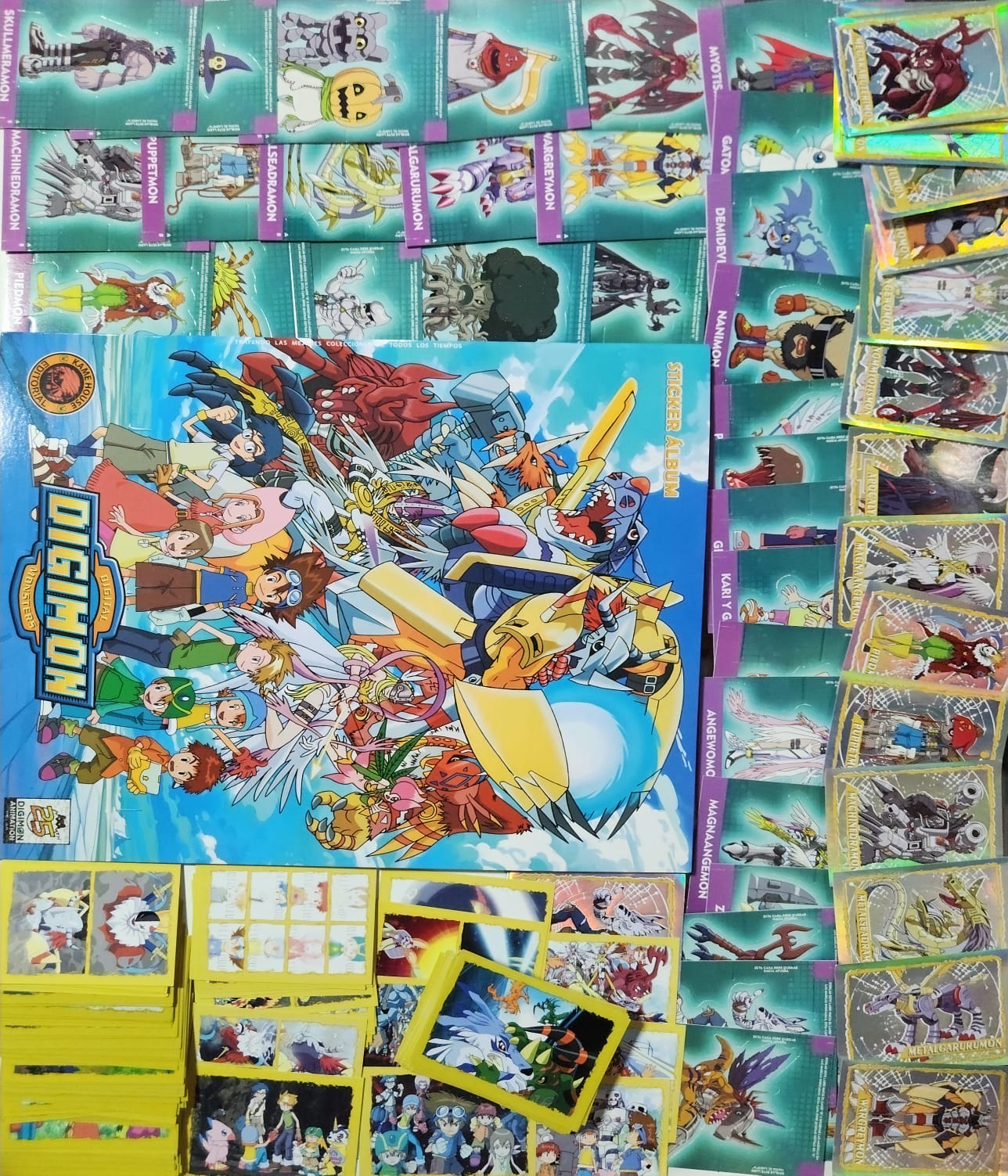 ALBUM DIGIMON 1 (parte 3) + SET COMPLETO A PEGAR