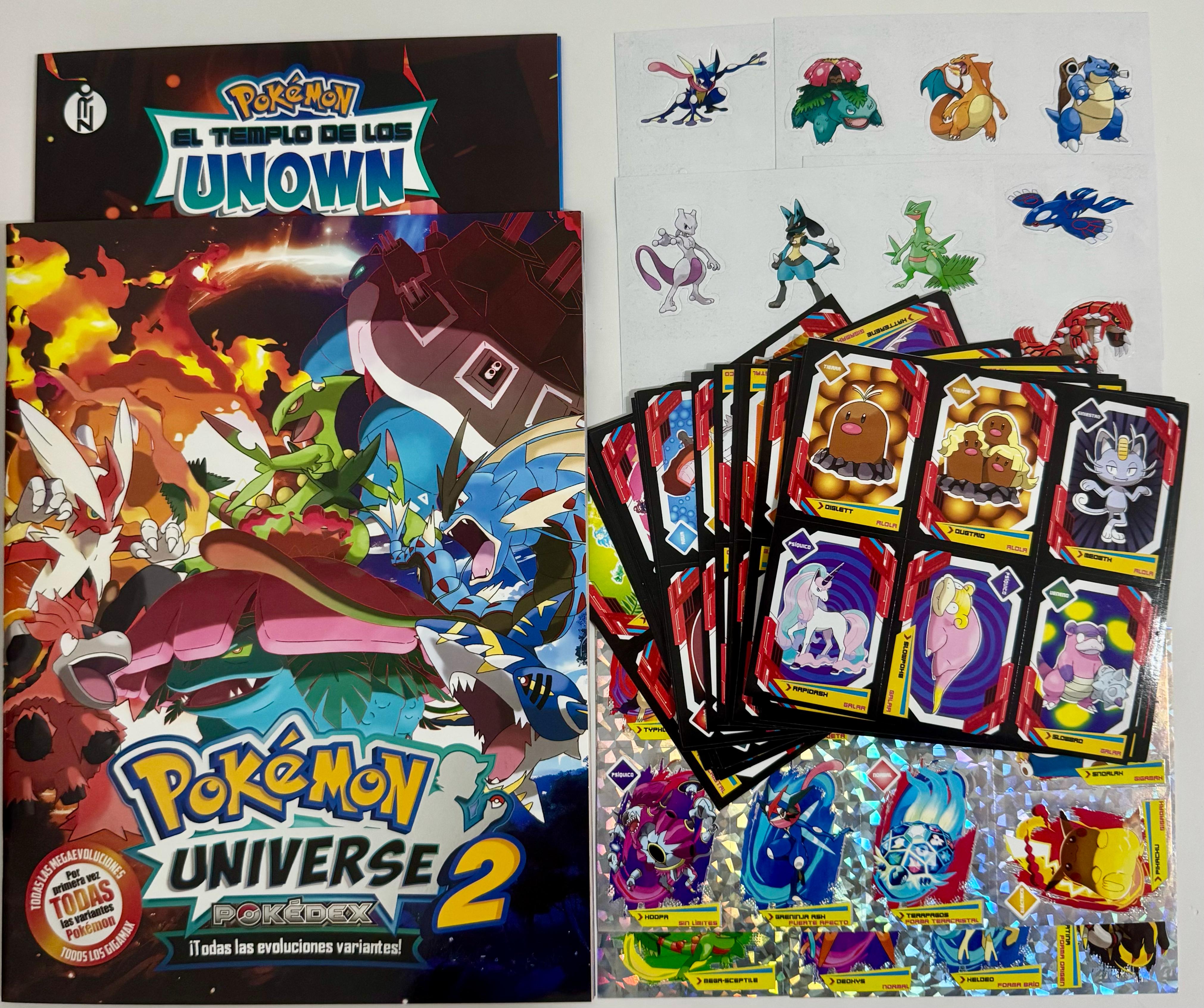 ALBUM POKEMON UNIVERSE2 + TODAS SUS LAMINAS A PEGAR