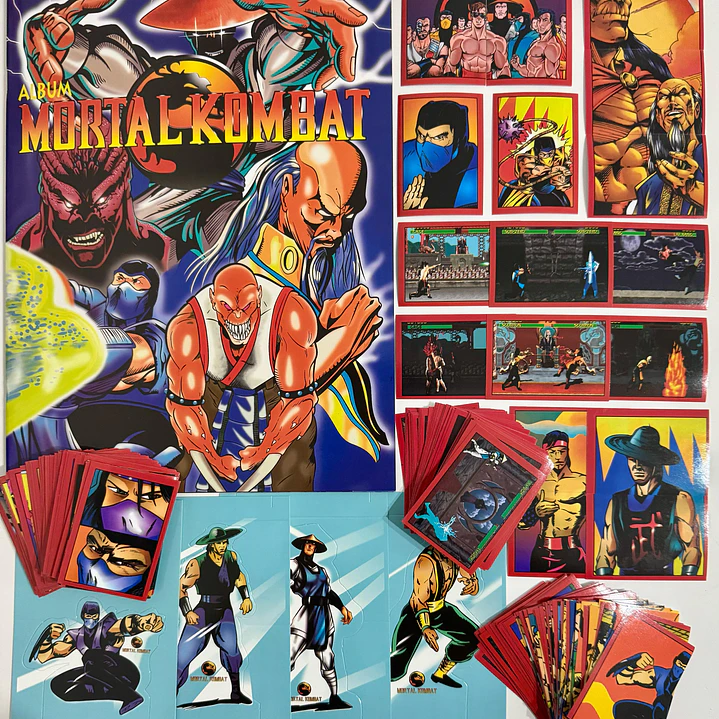 ALBUM MORTAL KOMBAT + TODAS SUS LAMINAS A PEGAR