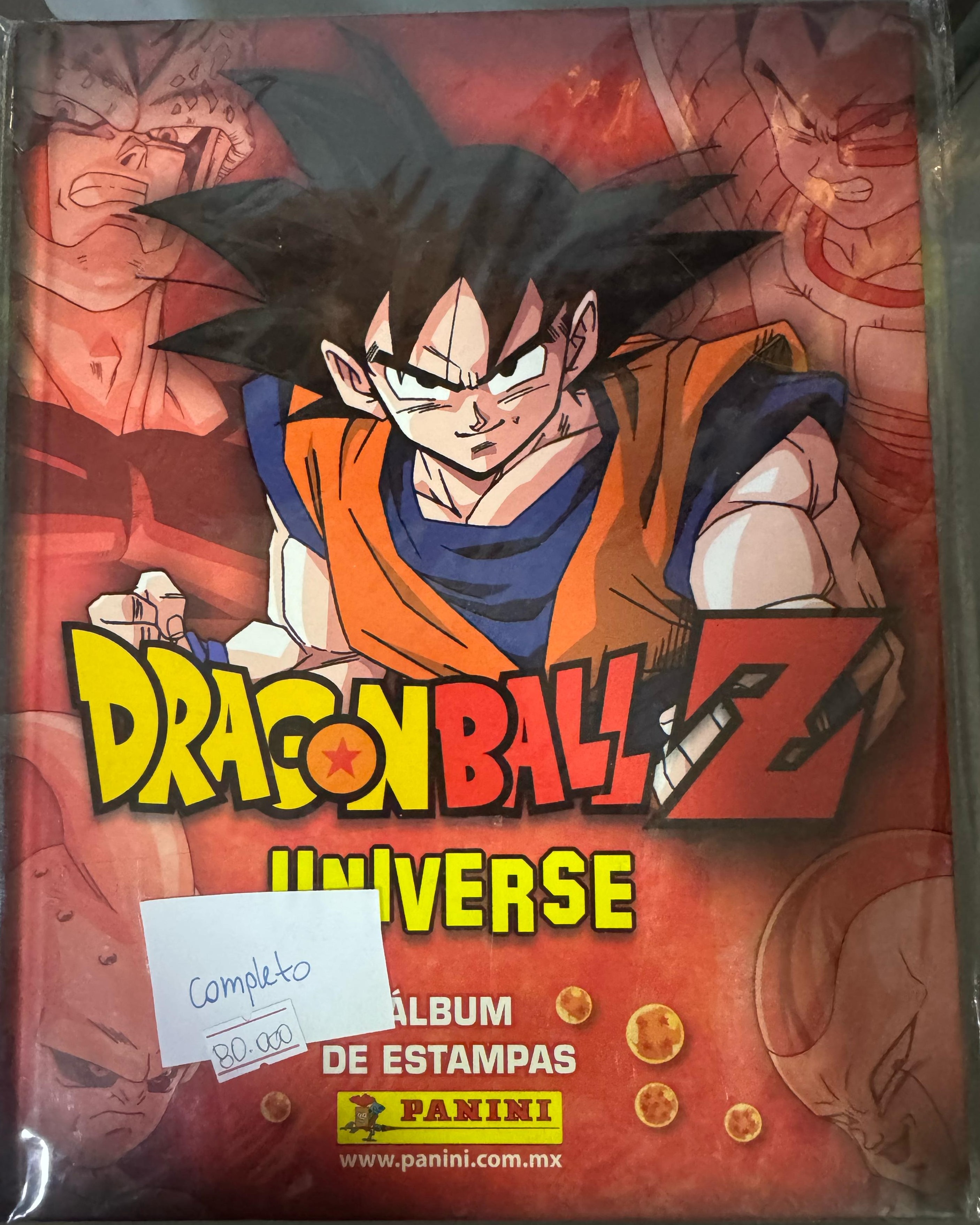 ALBUM DRAGON BALL Z UNIVERSE TAPA DURA (COMPLETO PEGADO)