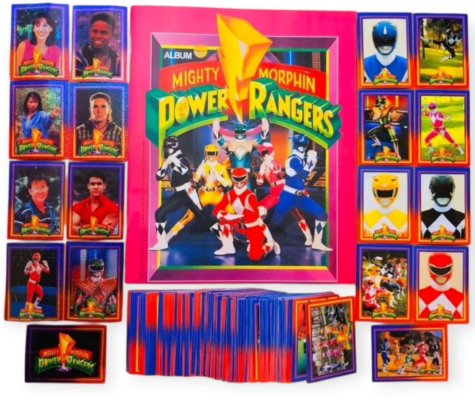 ALBUM POWER RANGERS MIGHTY MORPHIN + SET TODAS SUS LAMINAS A