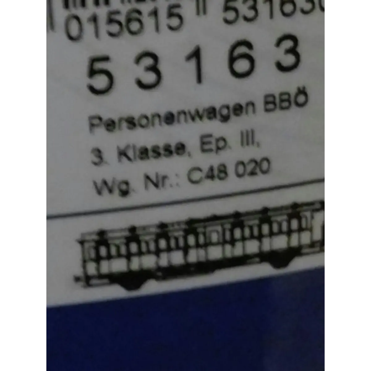 Vagón 3 Classe Obb Epoca 3 Piko 53163