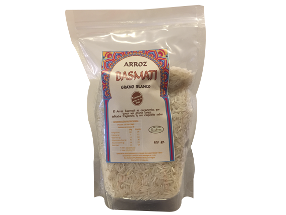 Arroz Basmati grano Blanco - 500 gr