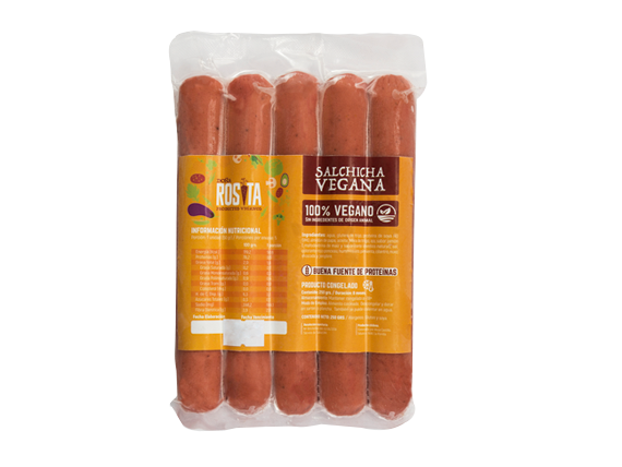 Salchicha Vegana - 100% VEGANA - 250 gr - 5 Unidades