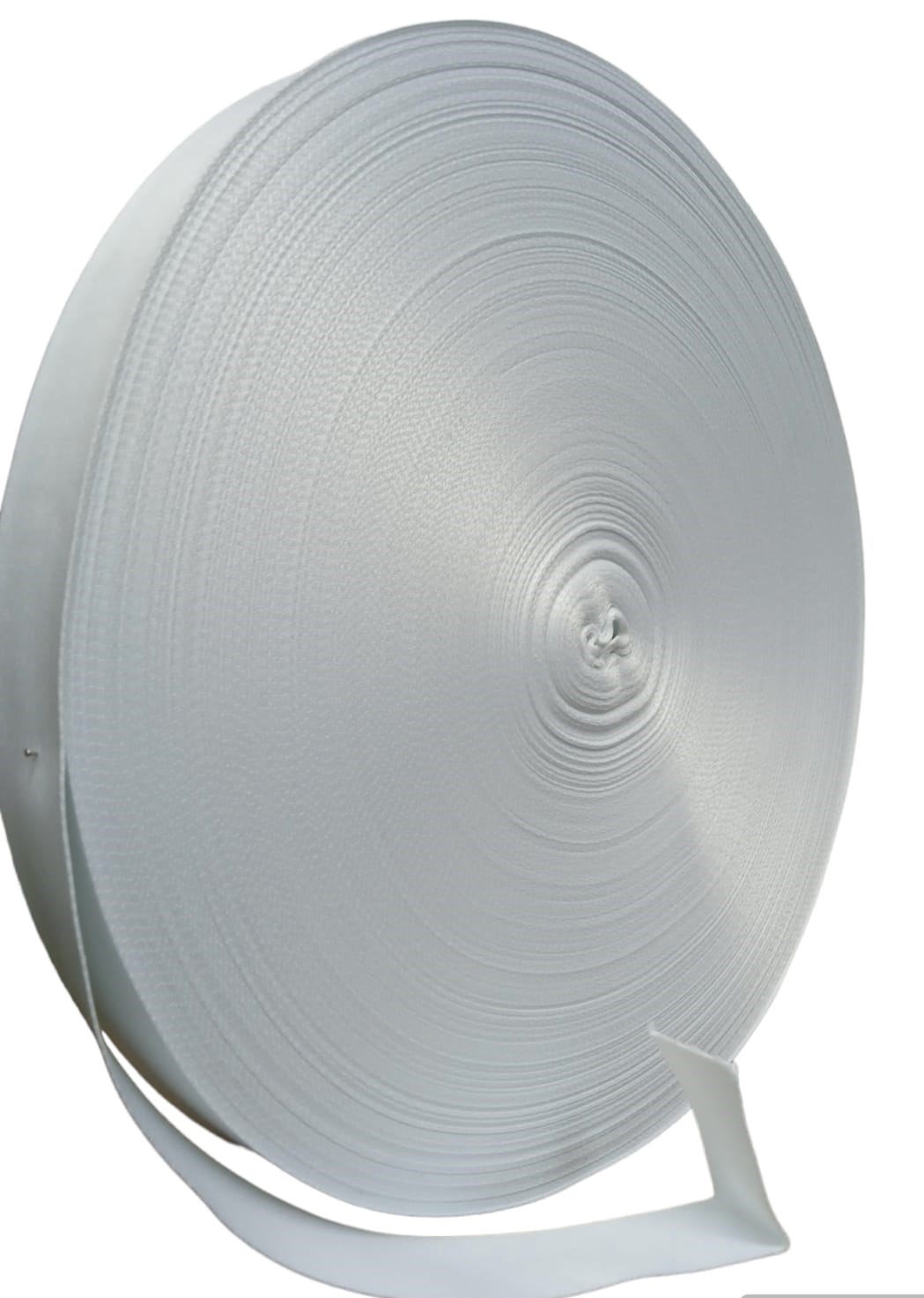 Cinta lanyard rollo 20mm x 100 yardas blanca