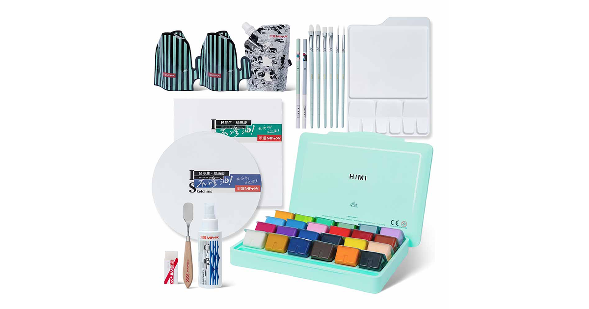 HIMI SET GOUACHE 12 PIEZAS