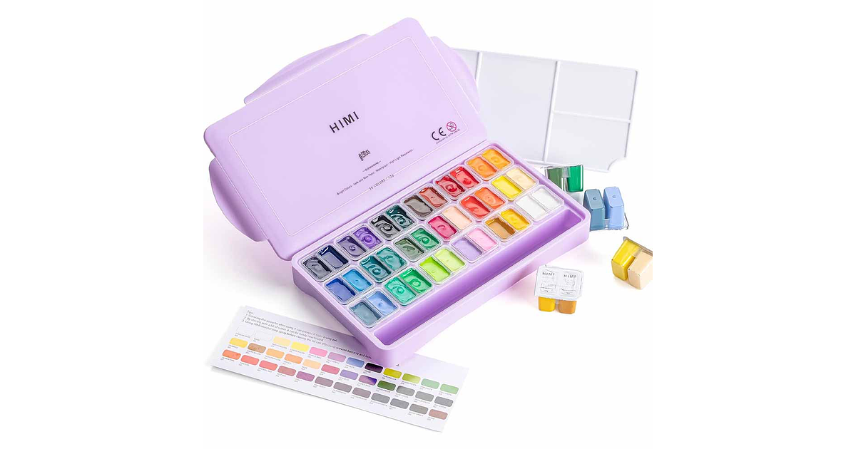 HIMI SET GOUACHE 36 COLORES / 12GR