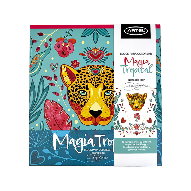 BLOCK PARA COLOREAR MAGIA TROPICAL