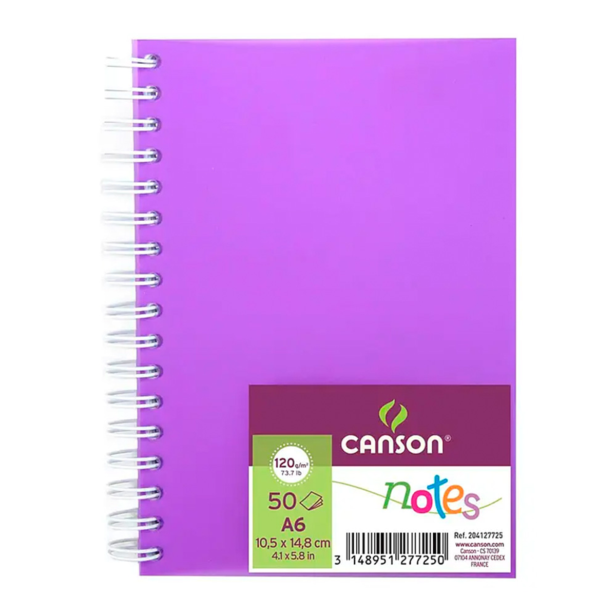 CUADERNO 50 HOJAS A6 120G/M² TAPA POLIPROPILENO COLORES S...