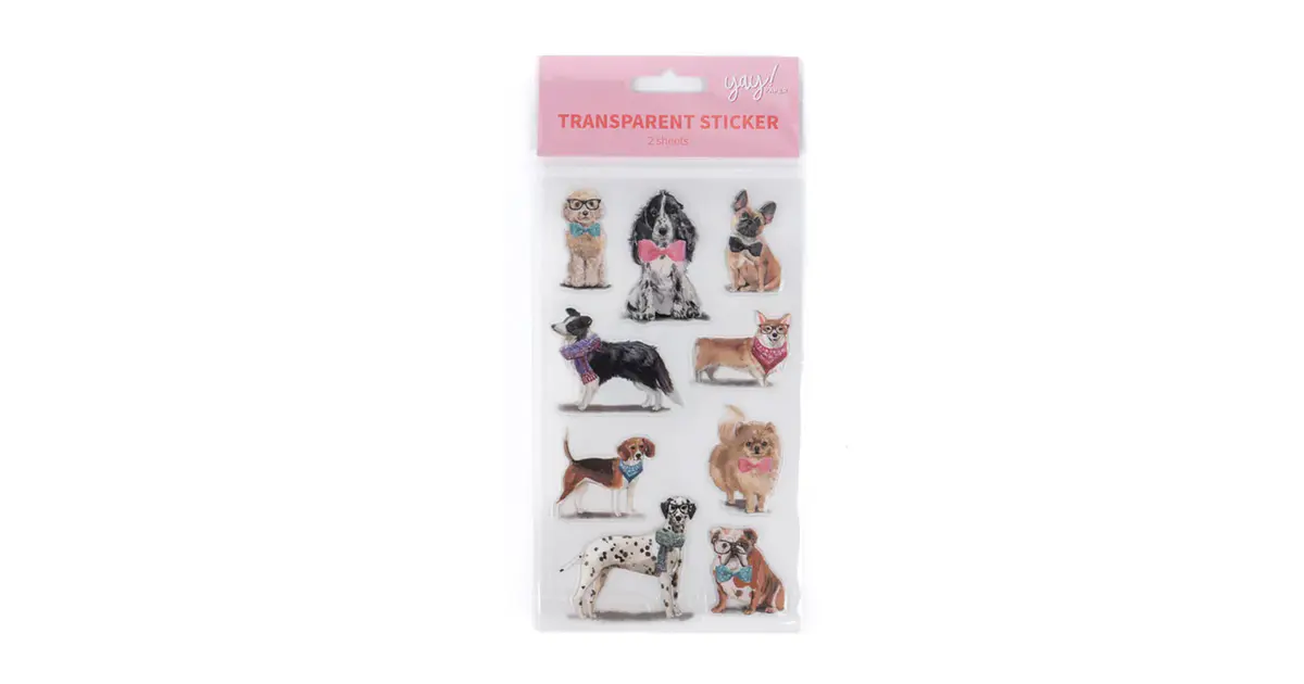 STICKERS 2 HOJAS PERROS