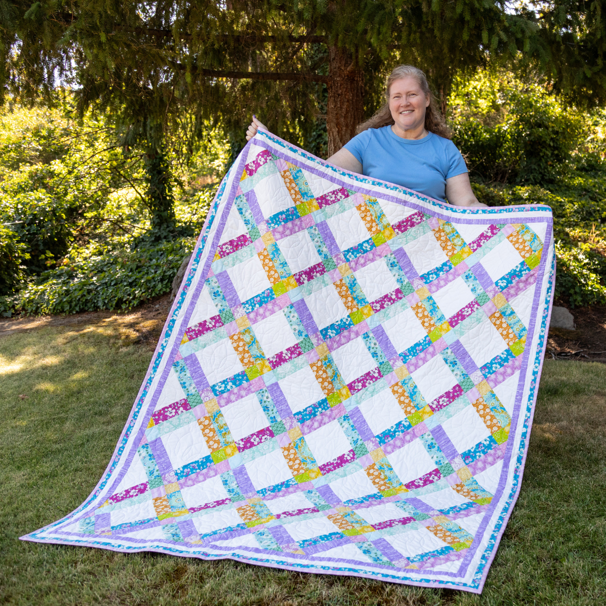 First Bloom Quilting Kit - Pre-Cut with Complete Backing ...