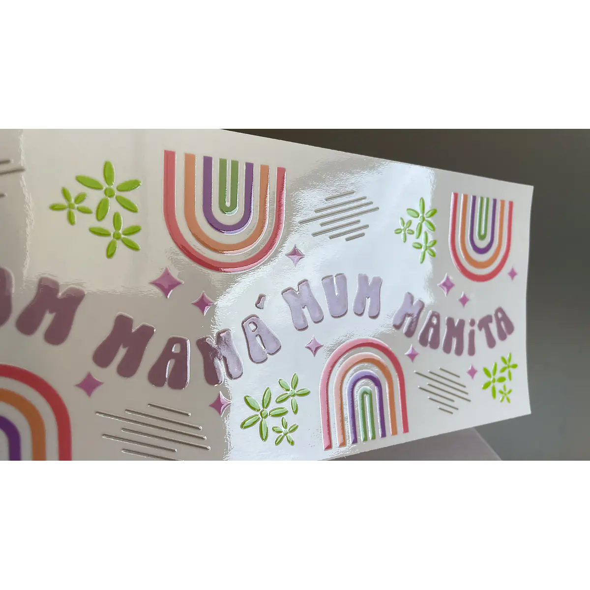 Mum - mamá - mom Sticker DTF