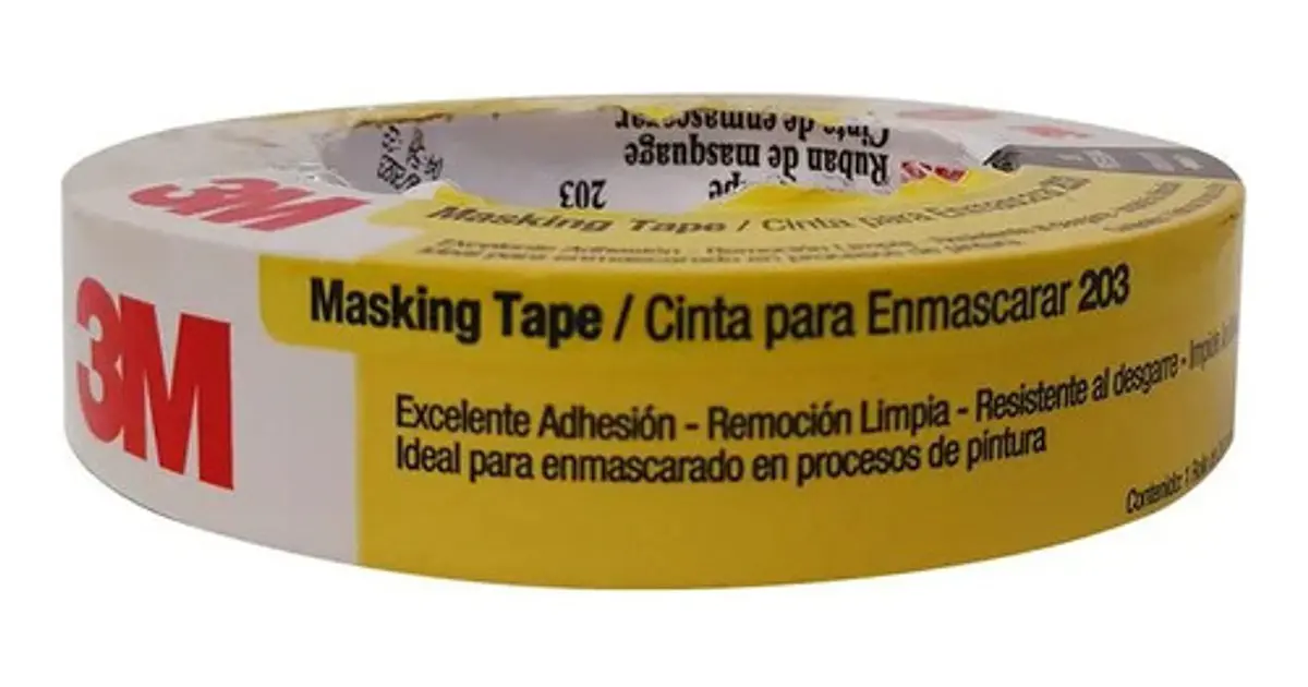 Masking Tape 3m 203 1 Pulgada Caja 36 Piezas Crema Lisa
