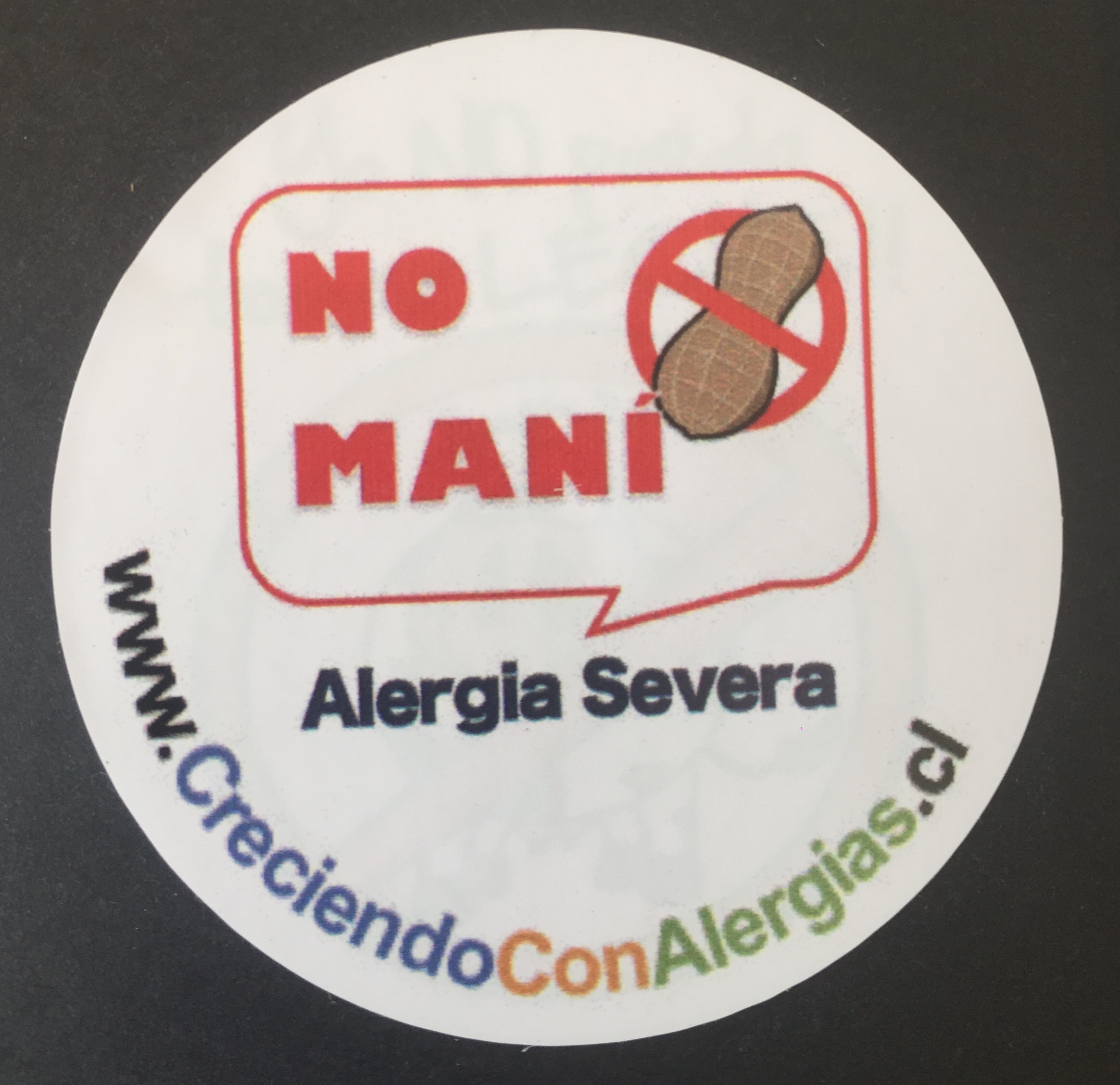 Sticker No Maní