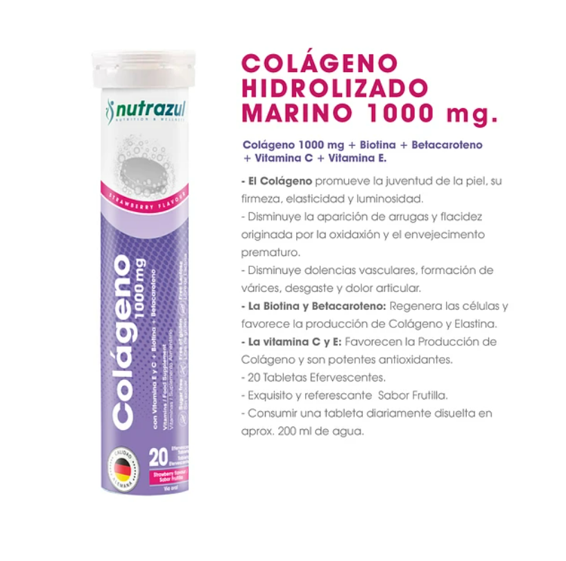 Colágeno 20 Tab Efervescentes