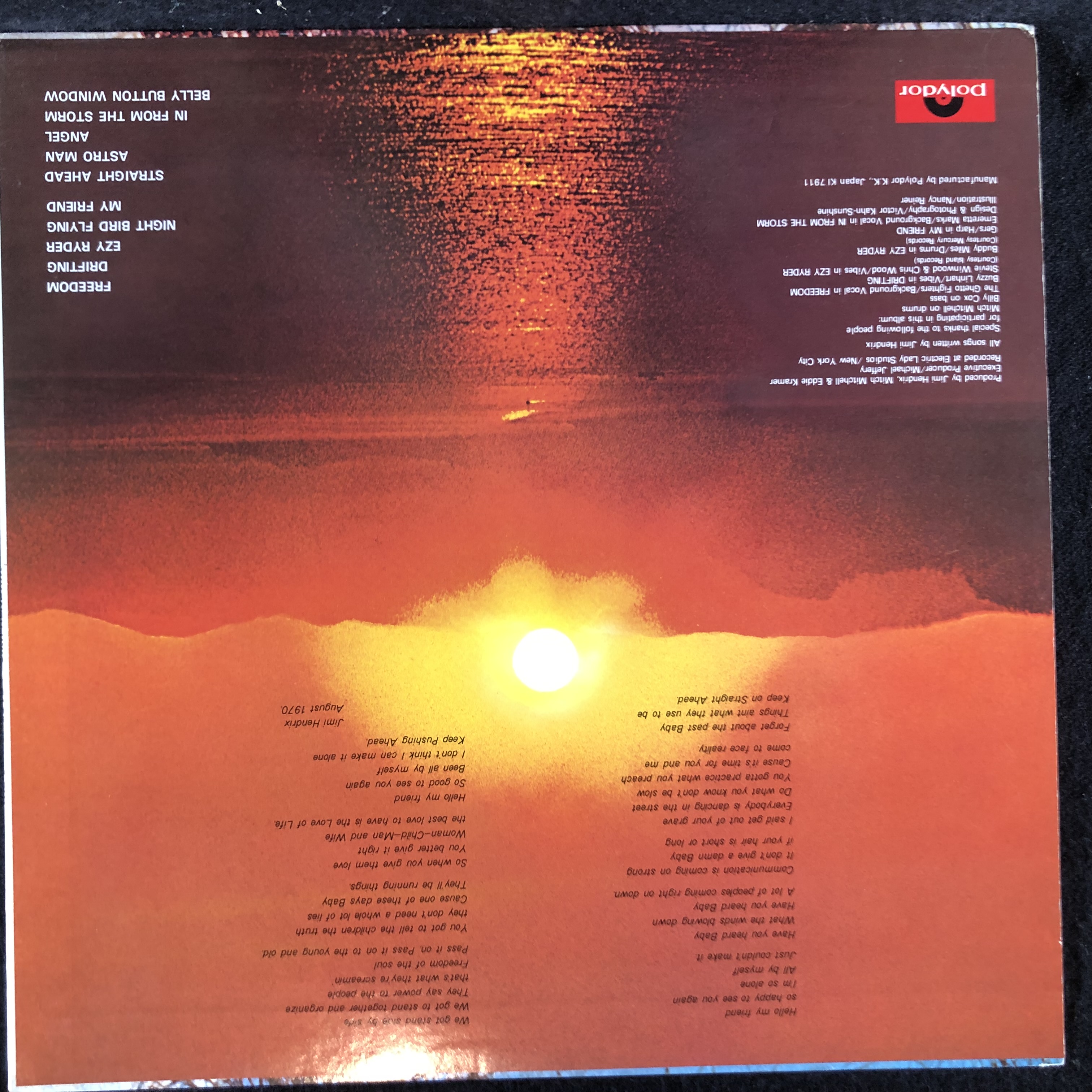 Jimi Hendrix – The Cry Of Love (Ed. Japón)