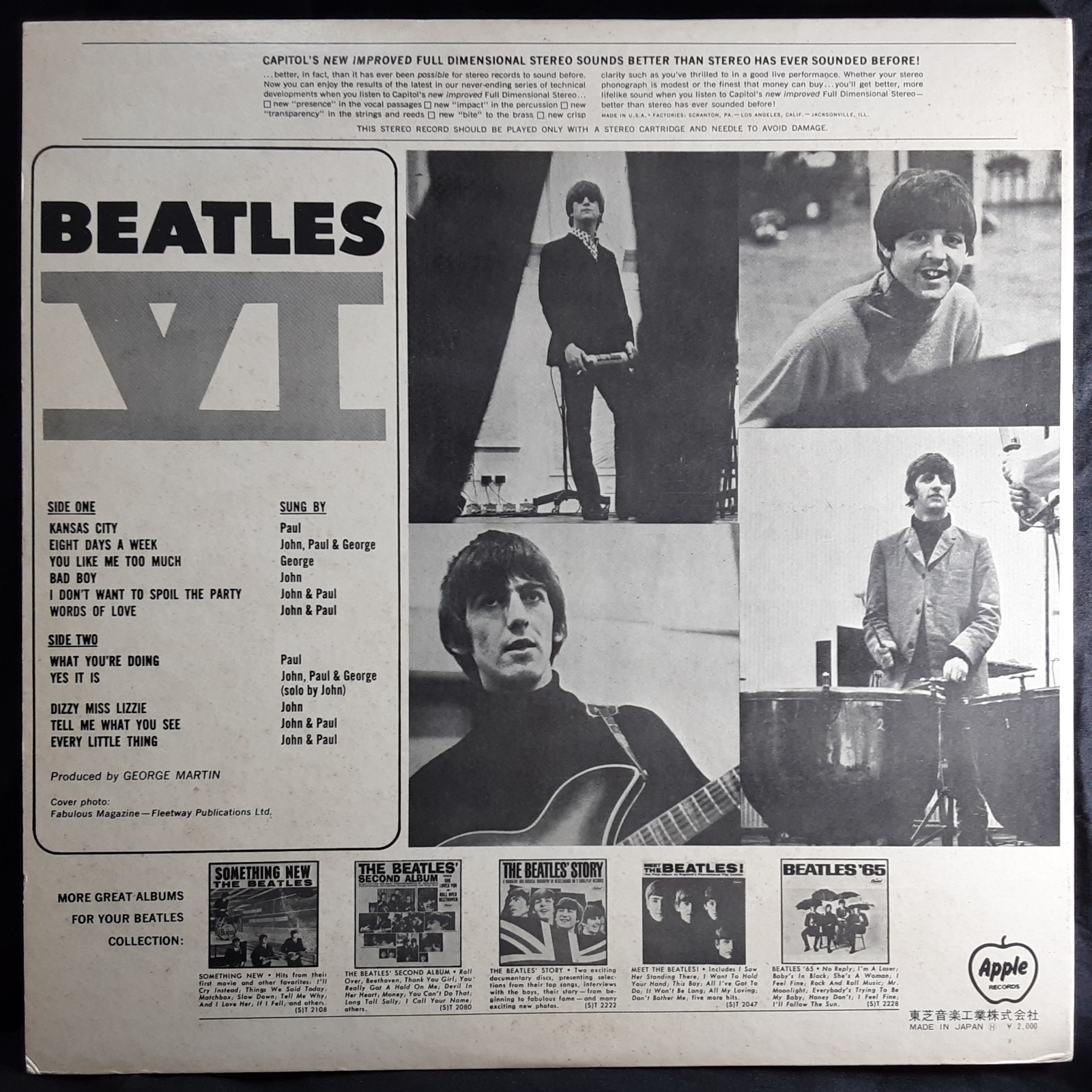 Beatles – Beatles VI (Ed. Japón)
