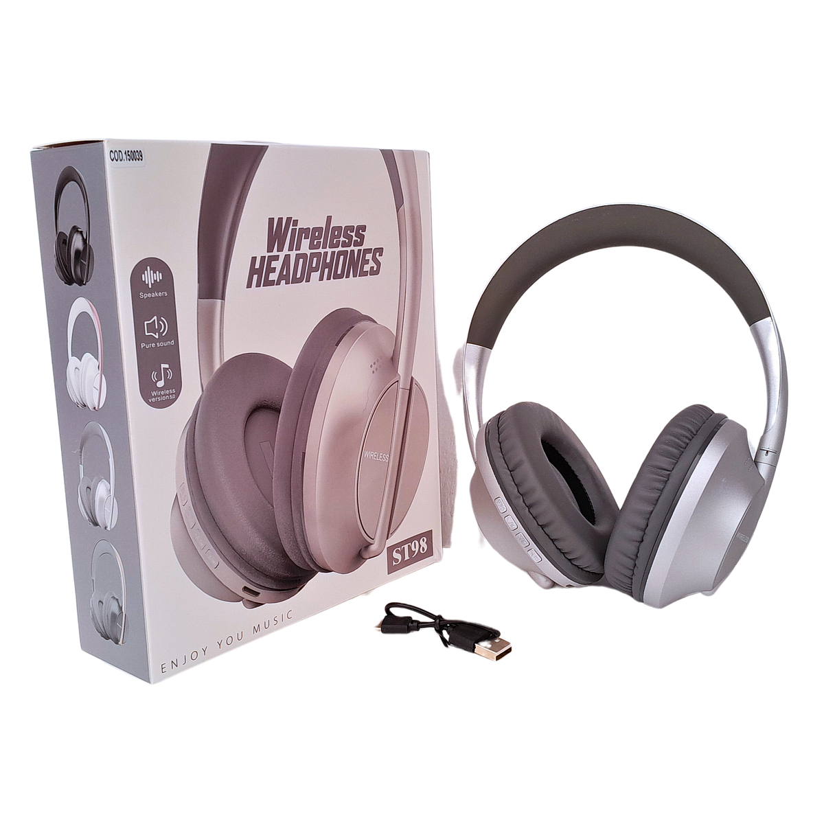 Audifono Cintillo Bluetooth Modelo ST98 Recargable Con Conex