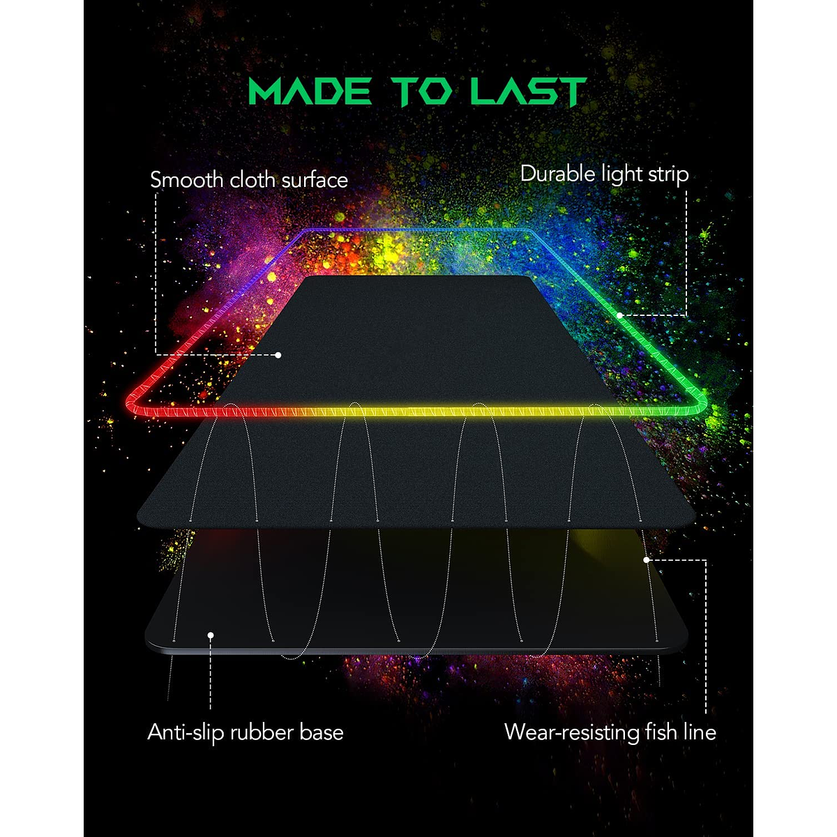 PAD MOUSE RGB XL - BLACK SHARK