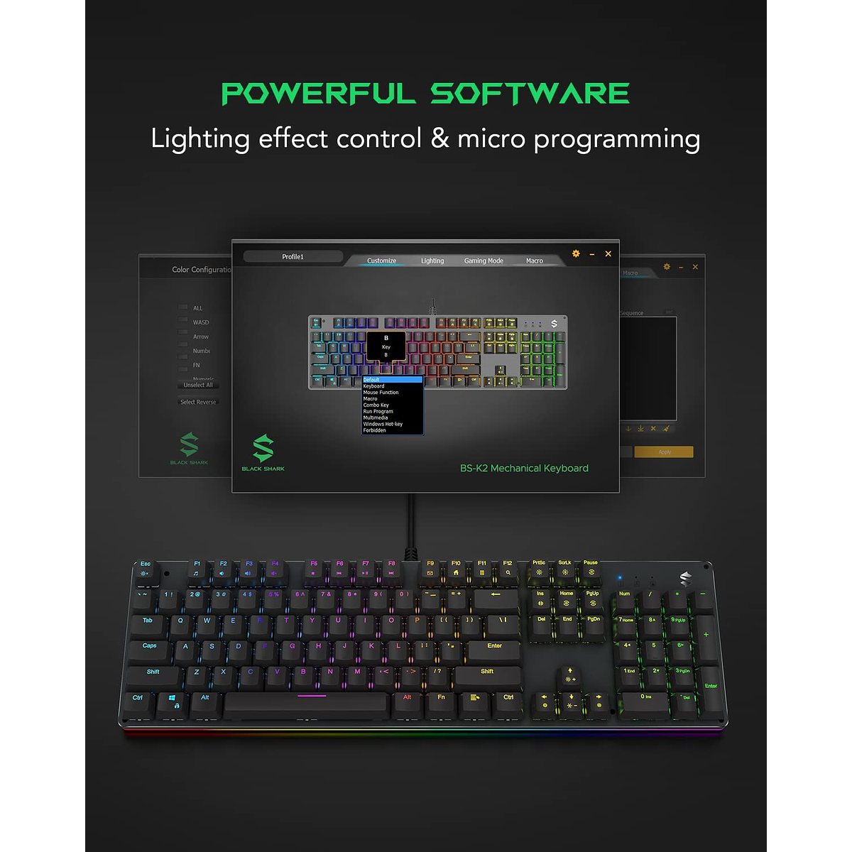 SIXGILL K2 FULL RGB MECANICO - BLACK SHARK