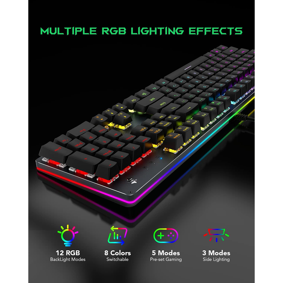 SIXGILL K2 FULL RGB MECANICO - BLACK SHARK