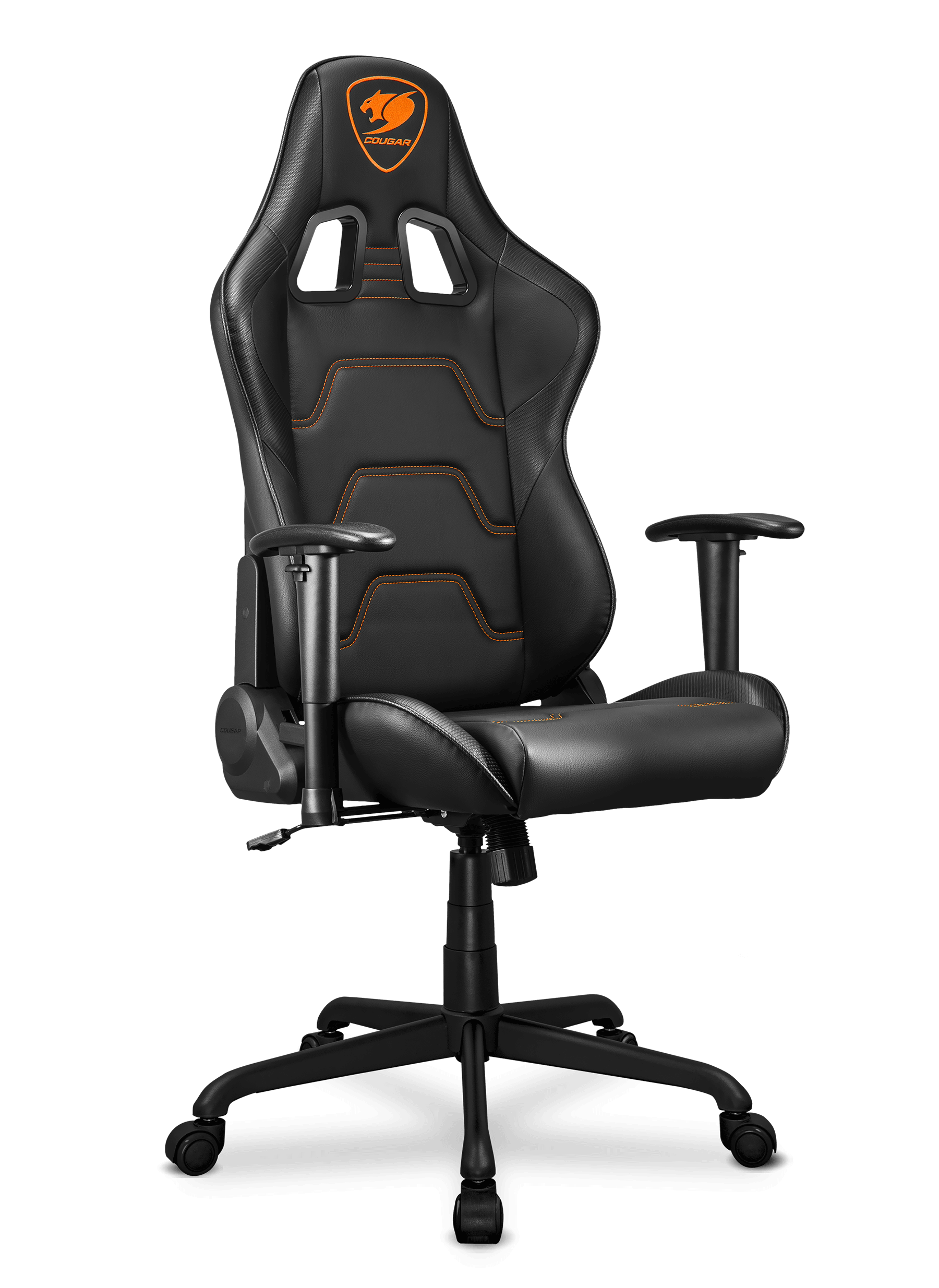 SILLA ARMOR ELITE BLACK CUERO - COUGAR