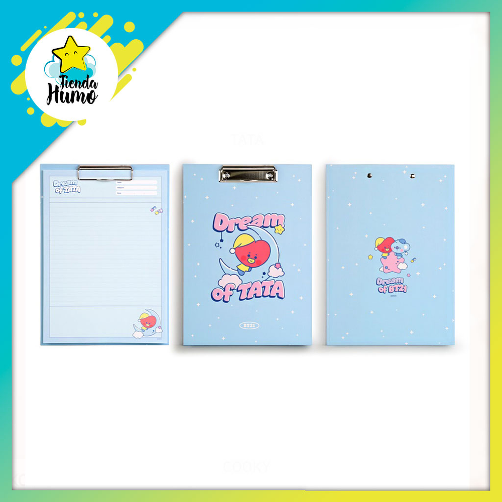 CLIPBOARD & NOTEPAD SET A4 DREAM - BT21 X MONOPOLY