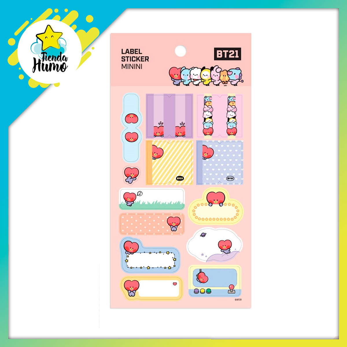 BT21 OFFICIAL - LABEL STICKER (MININI)